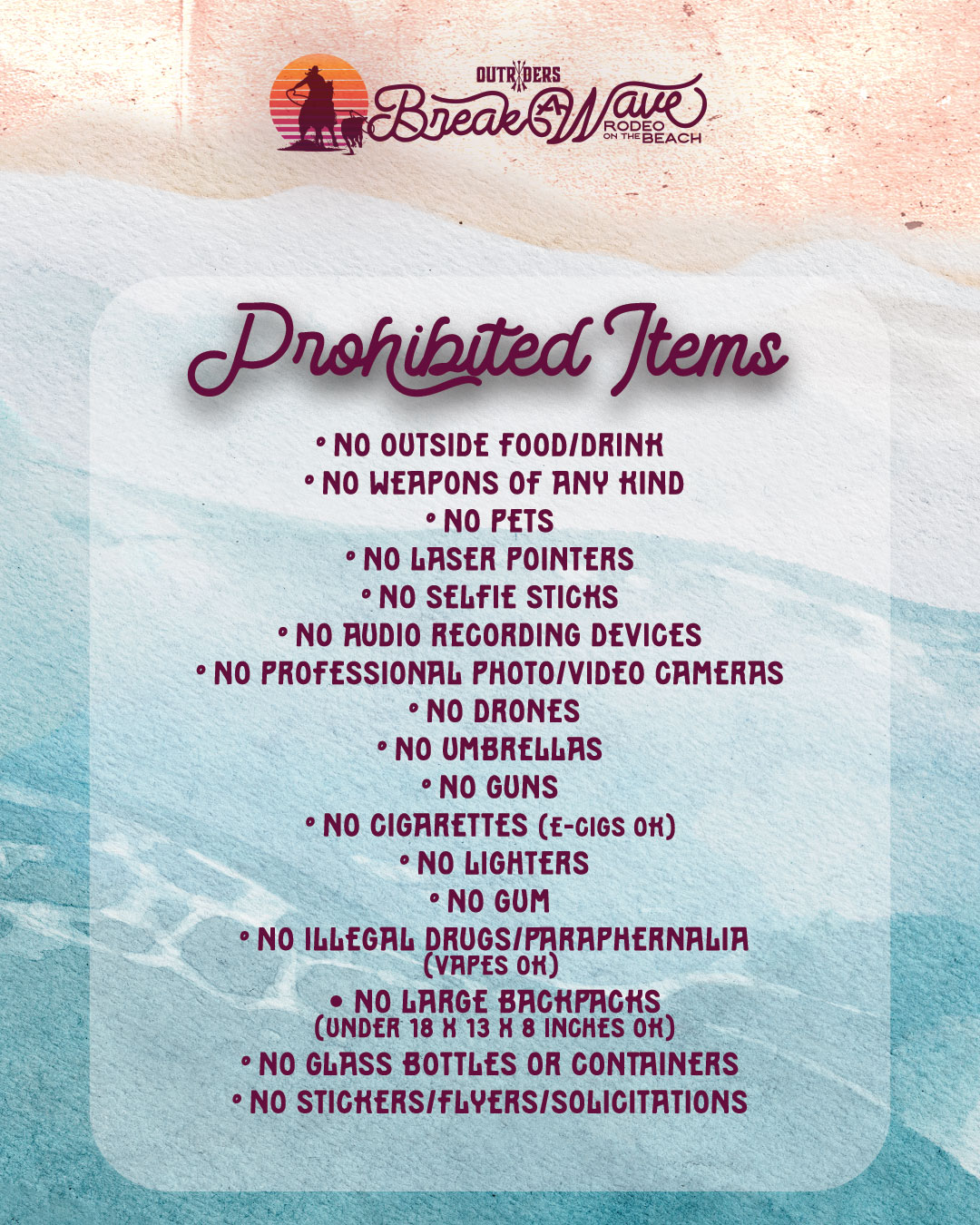 BreakaWave - Rodeo on the Beach - Outriders Present
